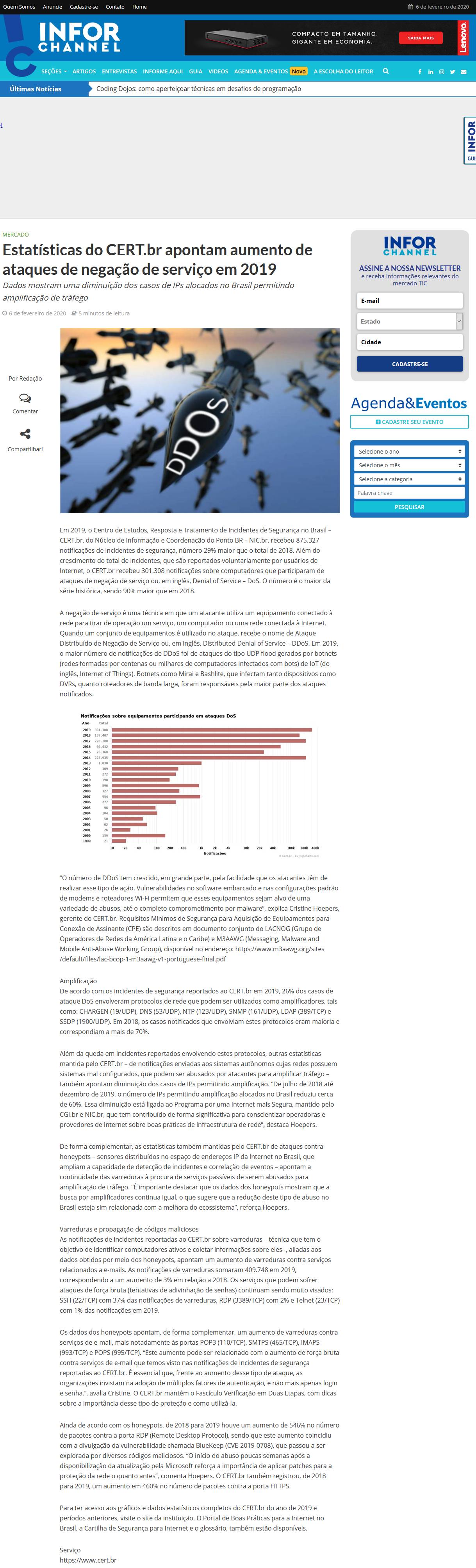 NIC.br - Na Mídia - Estatísticas do CERT.br apontam aumento de ataques ...