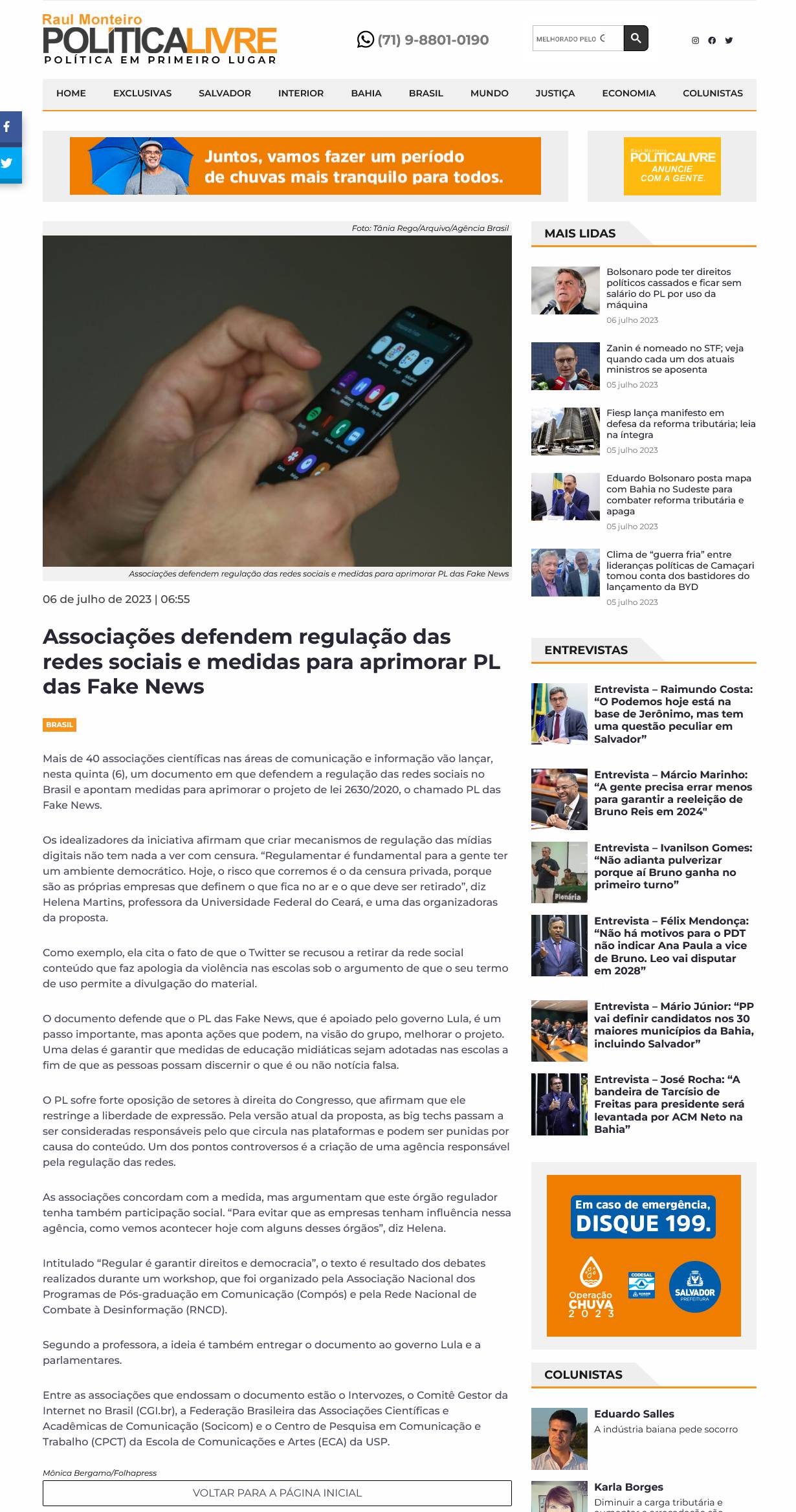 NIC.br - Na Mídia - Associações defendem regulação das redes sociais e ...