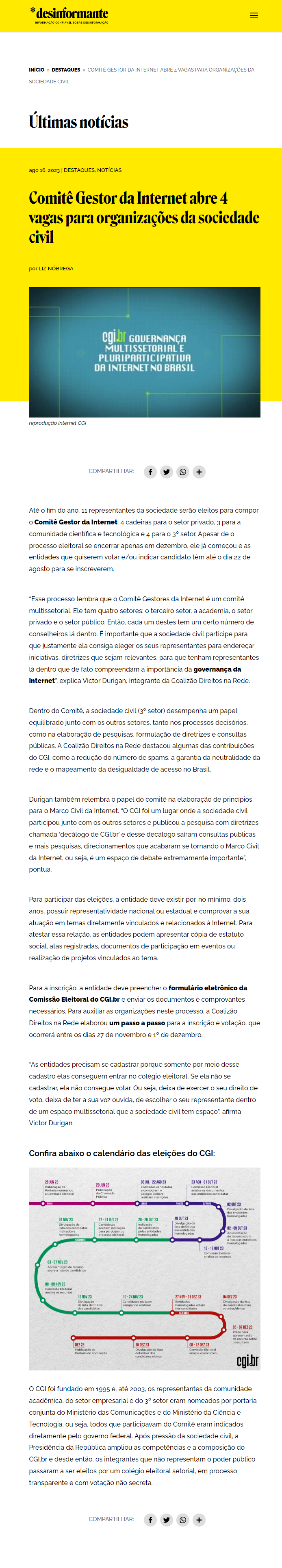 NIC.br - Na Mídia - Comitê Gestor da Internet abre 4 vagas para ...