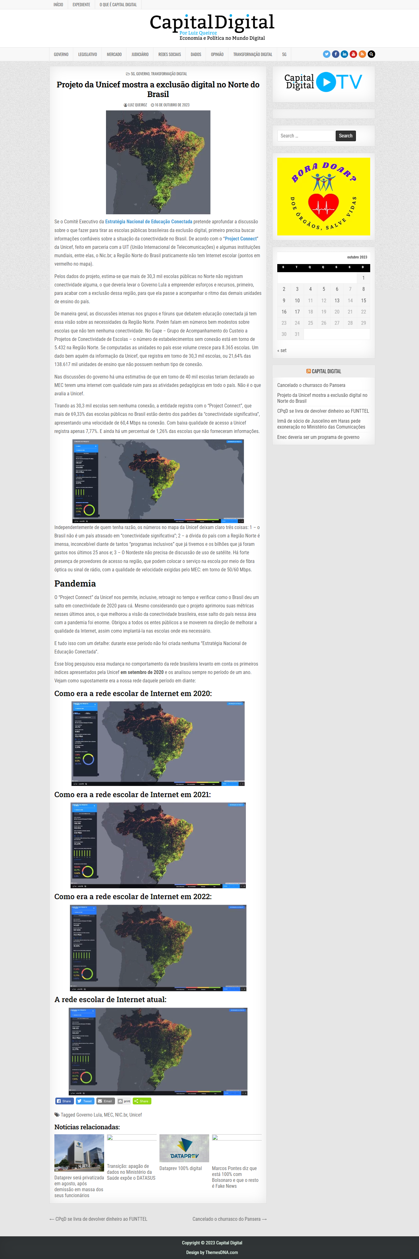 NIC.br - Na Mídia - Projeto da Unicef mostra a exclusão digital no ...