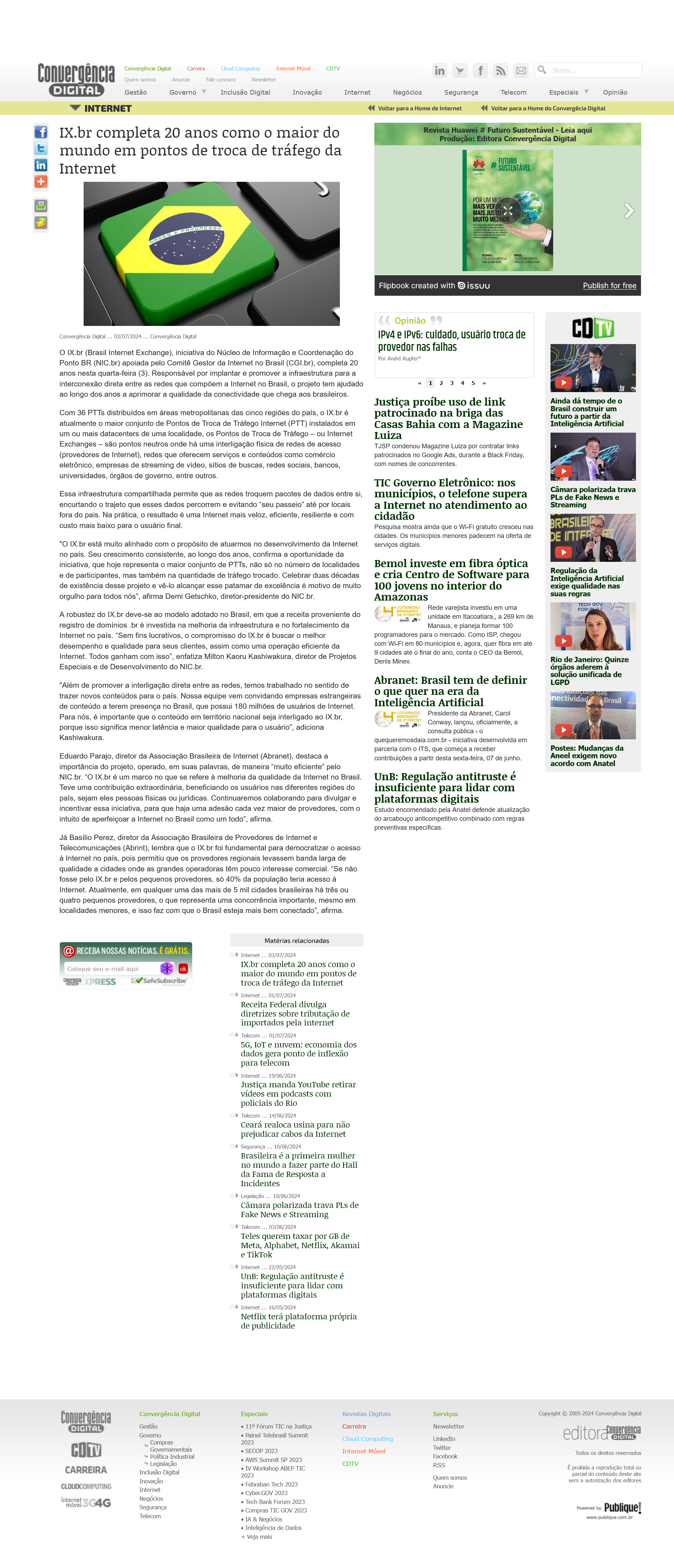 NIC.br - Na Mídia - IX.br celebra 20 anos como o maior do mundo em ...