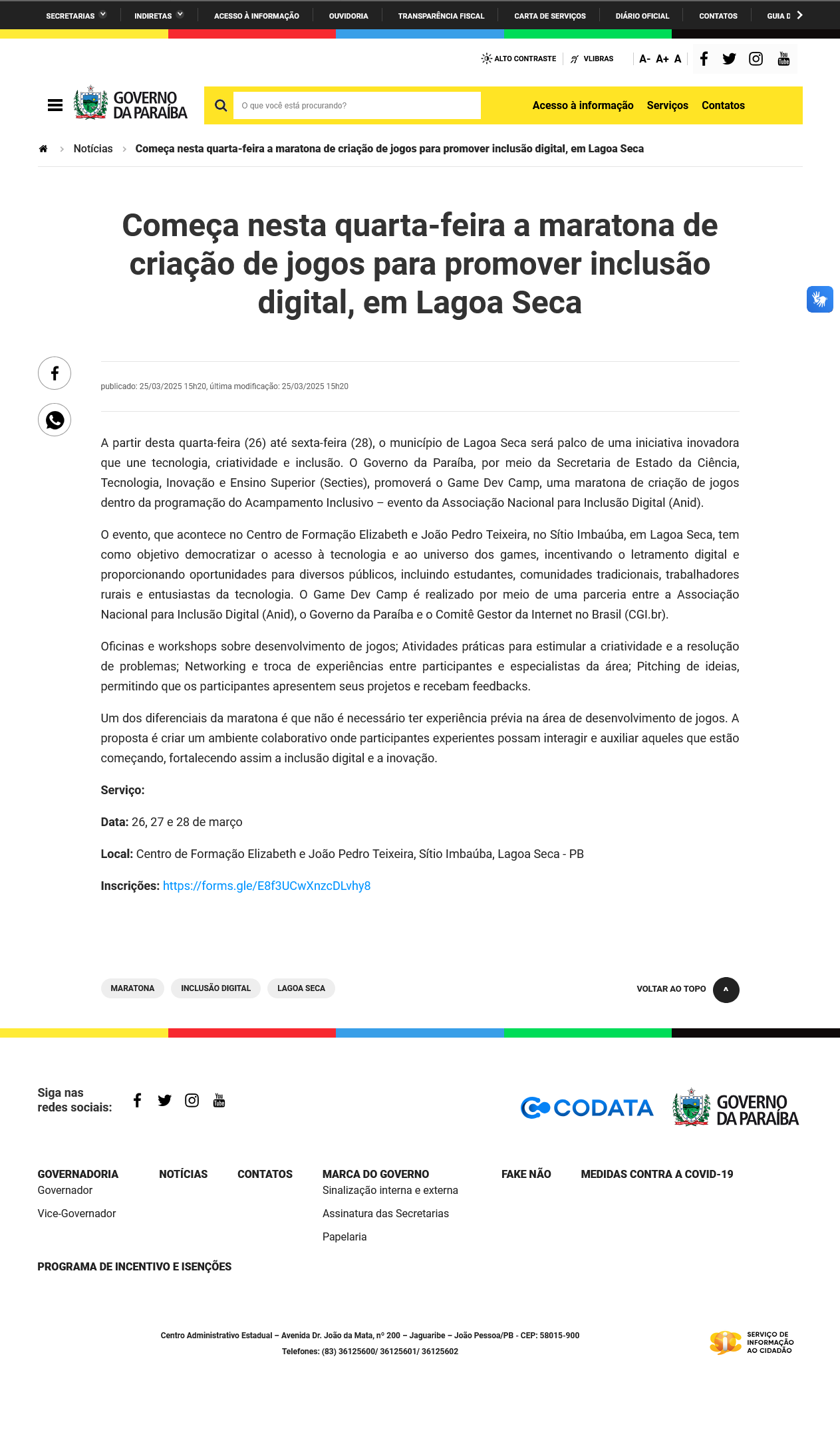 NIC.br - Na Mídia - Começa nesta quarta-feira a maratona de criação de ...