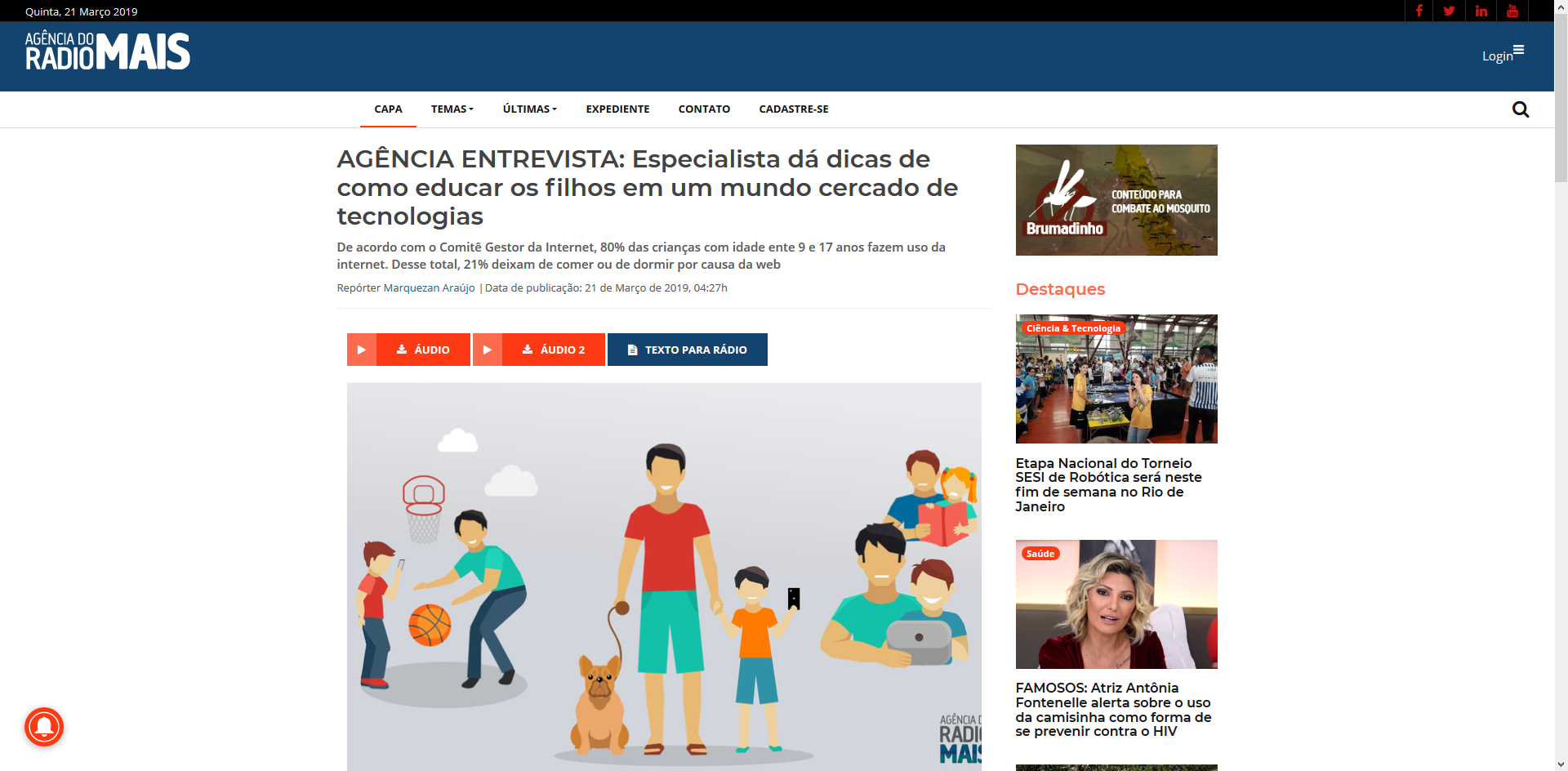 NIC.br - Na Mídia - Especialista dá dicas de como educar os filhos em ...