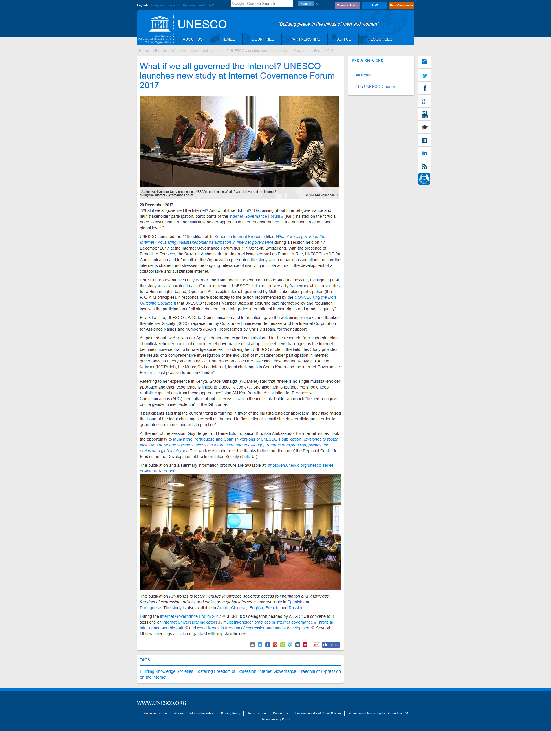 NIC.br - Na Mídia - What if we all governed the Internet? UNESCO ...