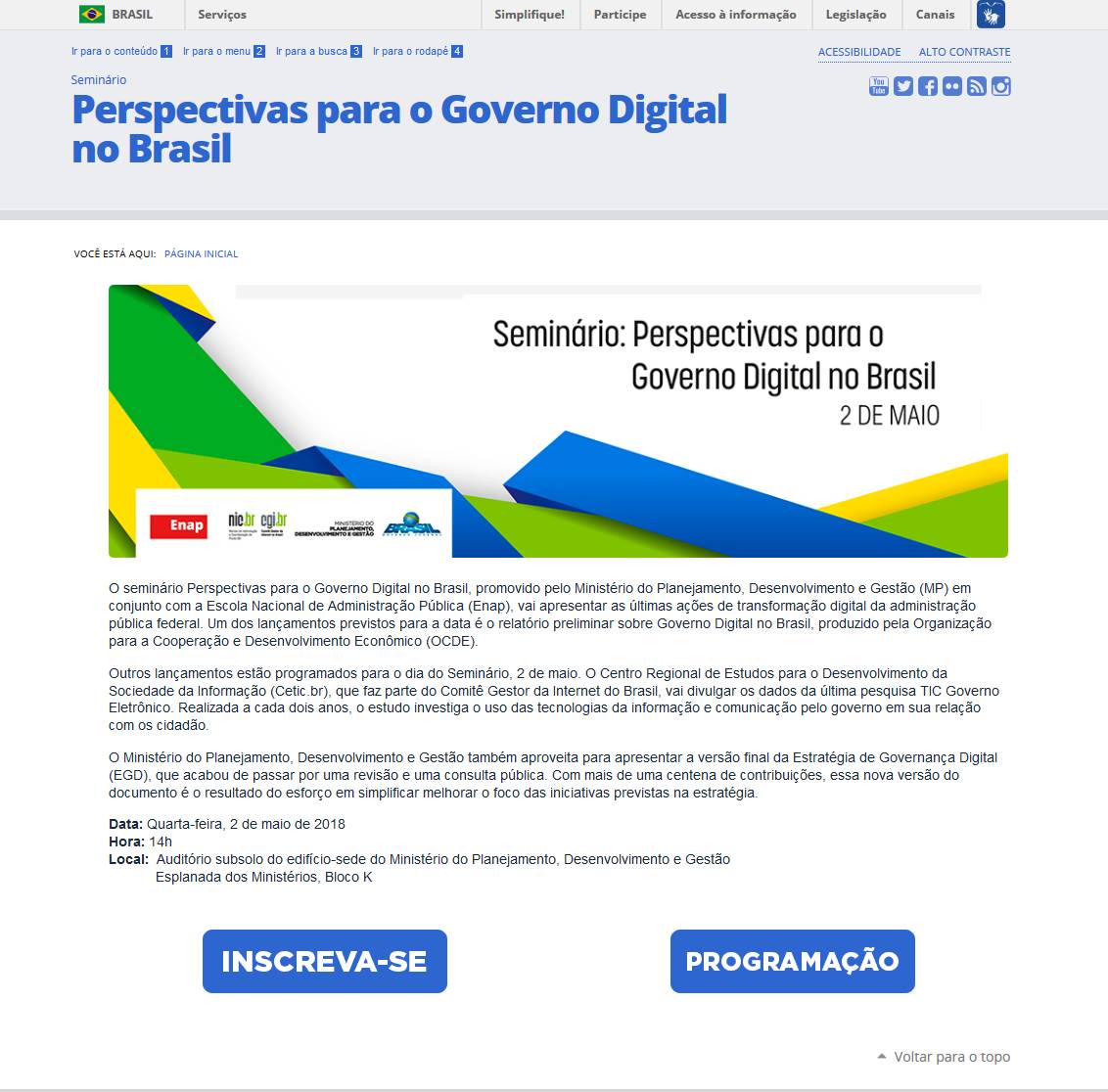 NIC.br - Na Mídia - Perspectivas para o Governo Digital no Brasil