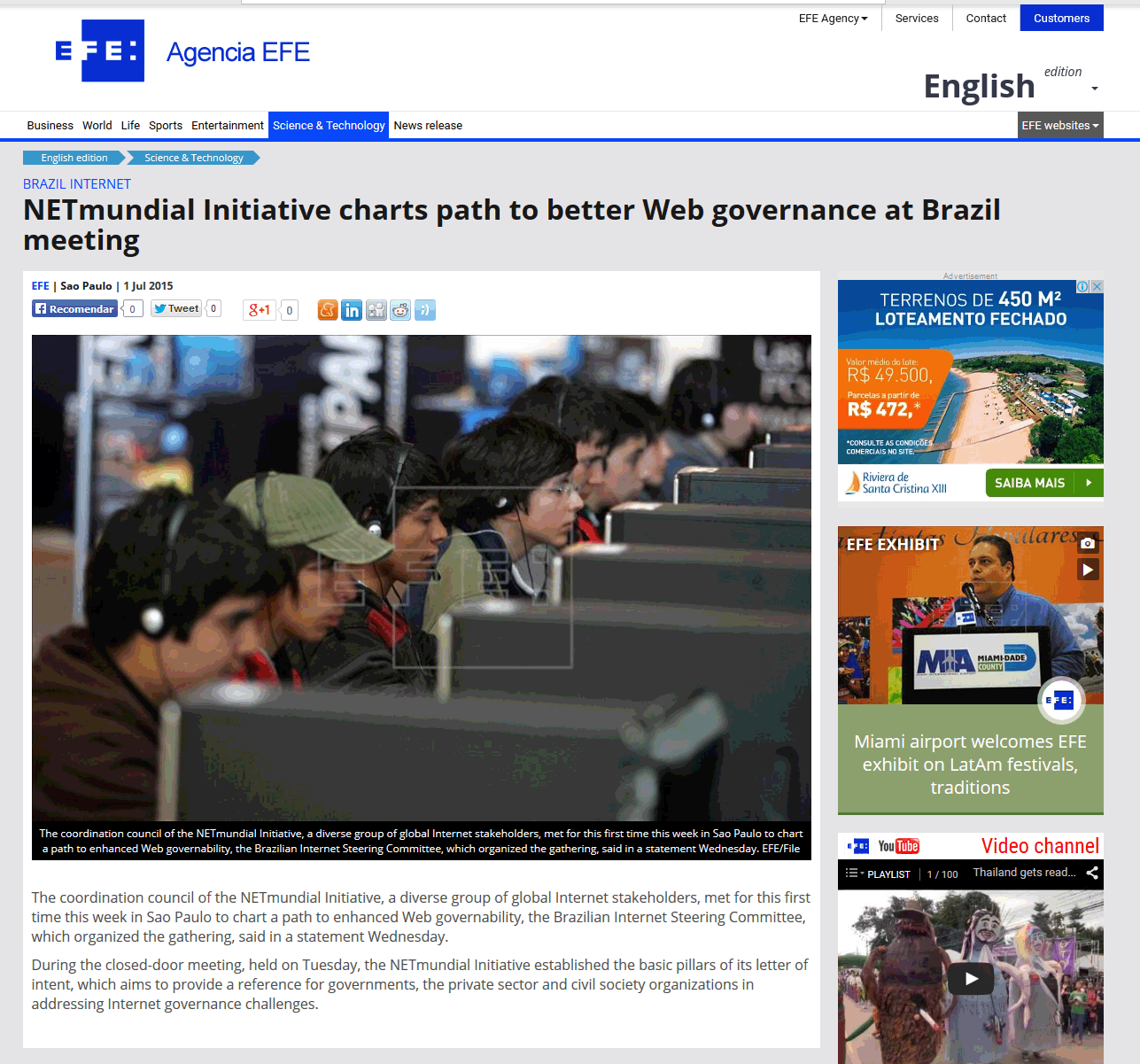 NIC.br - Na Mídia - NETmundial Initiative charts path to better Web ...