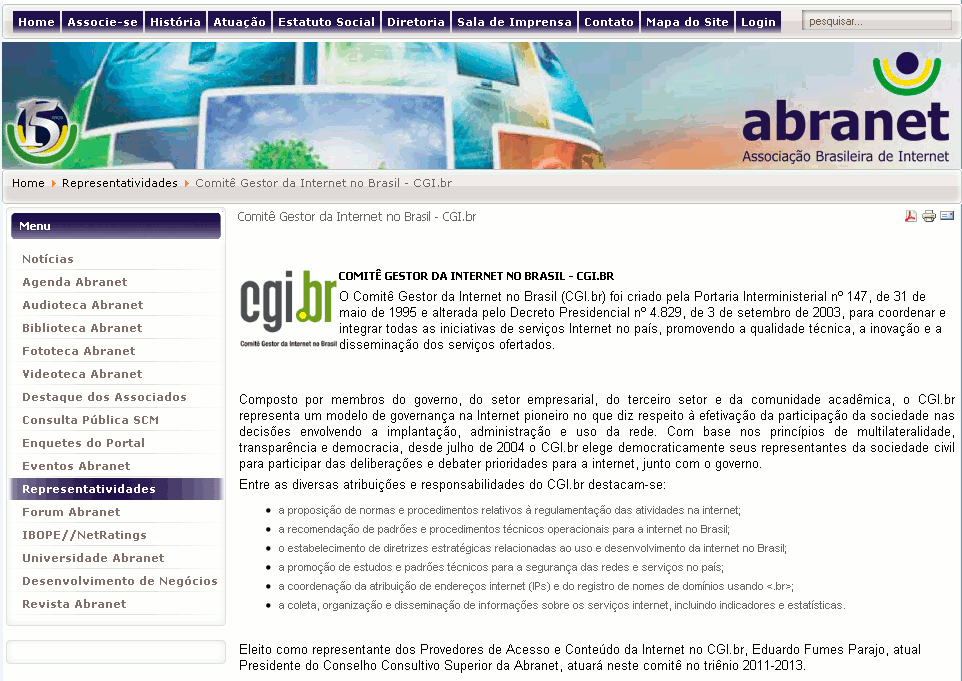 NIC.br - Na Mídia - Comitê Gestor da Internet no Brasil - CGI.br